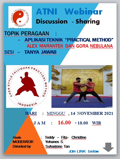 Zoom Webinar #3 with ATNI (Alliance Taijiquan National Indonesia) with ...